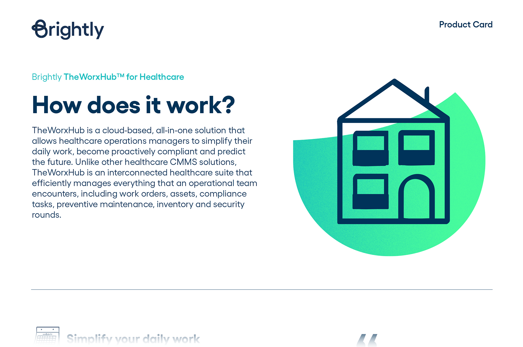 TheWorxHub™ for Healthcare Product Card | Brightly