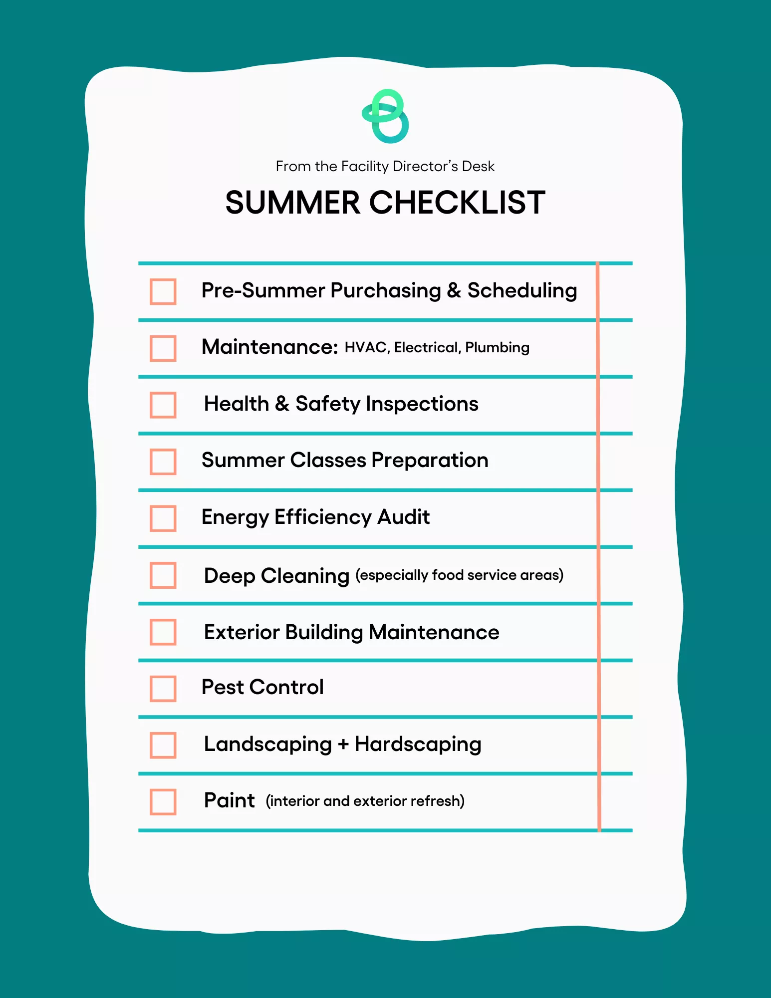 Summer Facility Project Check-List | Brightly